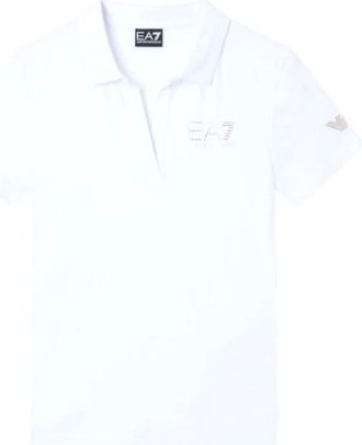 Emporio Armani Emporio Armani Ea7, Femme, Tops, Blanc, Taille: 38 FR Polo Chemises