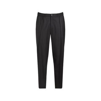 Calvin Klein Pantalon tapered en laine m&eacute;lang&eacute;e