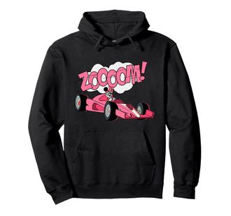 Disney Minnie Mouse Racing Team ZOOOOM! Race Car Driver Pullover Hoodie