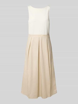 Zero Midikleid aus Viskose-Mix mit Kellerfalten