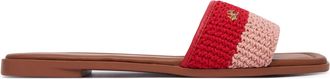 Tommy Hilfiger Pantoletten Tommy Hilfiger Th Flat FW0FW09513 Rot