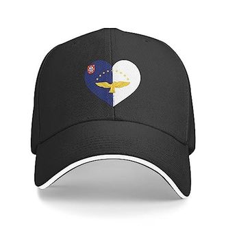 Generic Casquettes Sport Jaime Le Drapeau des Açores Casquette Respirant Chapeau Décontractée pour Homme Extérieur Femme
