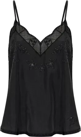 Zadig&Voltaire Femme, Tops, Noir, Taille: 38 FR Christy Silk Camisole