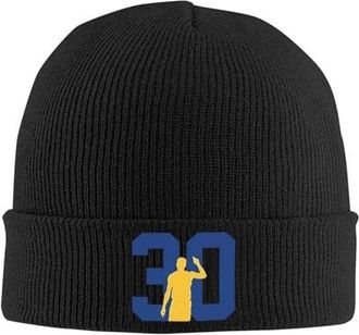 Generic Casquette Homme, Joueur de Basket num&eacute;ro dor&eacute; Trente, Hommes, Femmes Unisex Chapeau tricot&eacute;, Bonnet, Chaud Hiver Chaud Cadeau de No&euml;l