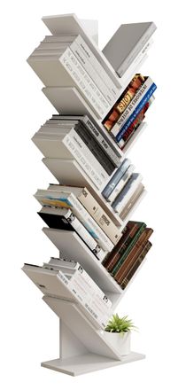 VCM Holz Aufbewahrung Stand Regal B&uuml;cherregal Deko B&uuml;cher Standregal Nulis XL