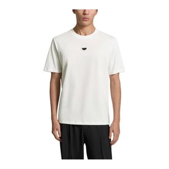 Antony Morato Homme, Tops, Blanc, Taille: 2XL T-shirt en coton &agrave; manches courtes et col rond