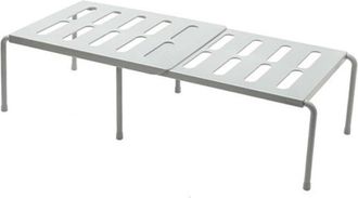 Lurrose 2 St&uuml;ck Platzsparendes Mehrschichtiges Kunststoff aufbewahrungsregal f&uuml;r K&uuml;che und Schuhe Wei&szlig; Vielseitig f&uuml;r Wohnzimmer B&uuml;ro Schrank und Flur Langleb