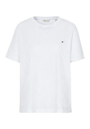 GANT Kurzarmshirt PRINTED ARCHIVE SHIELD T-SHIRT kleine Logostickerei auf der Brust