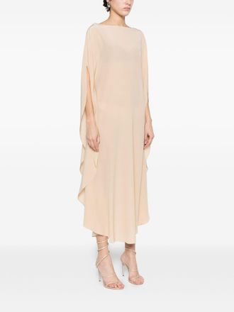 Gianluca Capannolo Silk Midi Dress - Beige