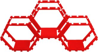 Generic St&auml;nder zur Pr&auml;sentation, Sechseckiger 3-Teiliger Figurenaufsteller, Figuren Ausstellung, F&uuml;r Schlafzimmer Wohnzimmer Sammlerst&uuml;cke Spielzeug Und Schr