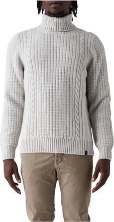 Fay Homme, Pulls, Blanc, Taille: 3XL Tricot Col Roulé