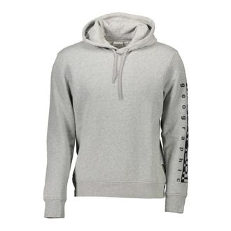 Napapijri Homme, Sweatshirts et sweats &agrave; capuche, Gris, Taille: 2XL Sweat &agrave; capuche manches longues Gris