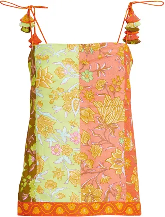 Boteh Alvita Cami Top In Melon Patchwork Size XS