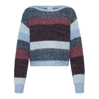 Ichi Ichi - Pull &agrave; col rond - Femme - Pulls - Multicolore - Taille: 44 FR