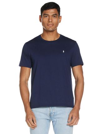 Ralph Lauren Polo 714844756002 Herren-Strick mit kurzen Ärmeln, Marineblau, S