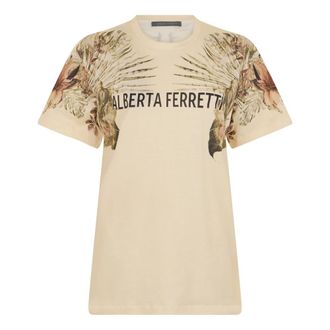 Alberta Ferretti Femme, Tops, Beige, Taille: 40 FR T-Chemises