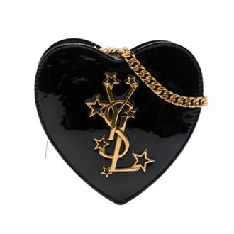 Saint Laurent Pre-owned Leder Kettentasche - - Pre-owned - Damen - Schwarzk - ONE SIZE