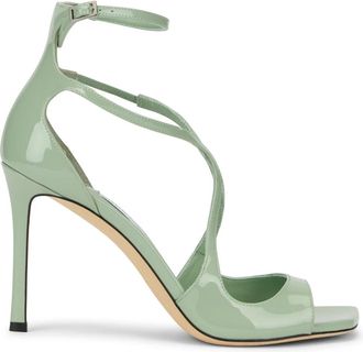 Jimmy Choo London Femme, Chaussures, Vert, Taille: 37 1/2 EU Sandale &agrave; talon haut