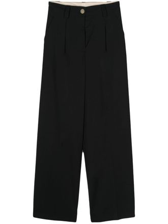 Alysi pantalon ample &agrave; taille haute - Noir