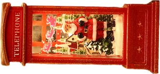 ZJchao Weihnachten Schneekugel Laterne Telefonzelle Dekoration Leuchtende Verzierung f&uuml;r Bar KTV (Weihnachtsmann)