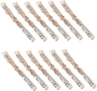 Cabilock 12 Stück Teiliges Jüdischer Mezuzah Türrollen mit Biblischen Segenssprüchen Religiöse Türdekoration für Zuhause Vielseitig für Türpfosten Büro für Ein