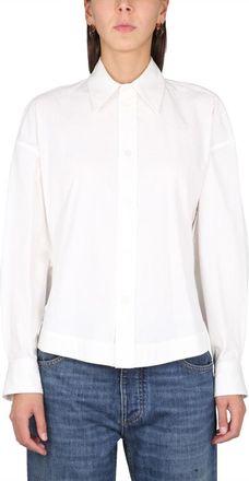 Bottega Veneta Compact Cotton Shirt - Ivory