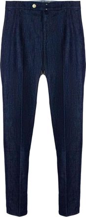 Incotex Homme, Pantalons, Bleu, Taille: W37 Pantalon Slim-fit