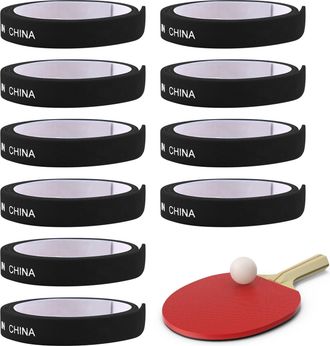 Generico Tischtennisrandband, 10 St&uuml;ck, Seitenband f&uuml;r Tennisschl&auml;ger, Sportausr&uuml;stung, Aufkleber f&uuml;r Wettk&auml;mpfe, t&auml;gliches Training und Fitnessstudio zu Hause