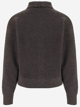 Jacquemus Merino Wool and Cashmere Cardigan - Gray