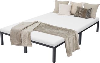 ML Design ML-Design Metallbett 140x200 cm auf Stahlrahmen mit Lattenrost, Anthrazit, Metall Bettgestell, robust, leichte Montage, Bett f&uuml;r Schlafzimmer der Juge