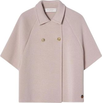 Busnel Gertrude Short Wool Cape - - Jackets - Damen - Rosa - M