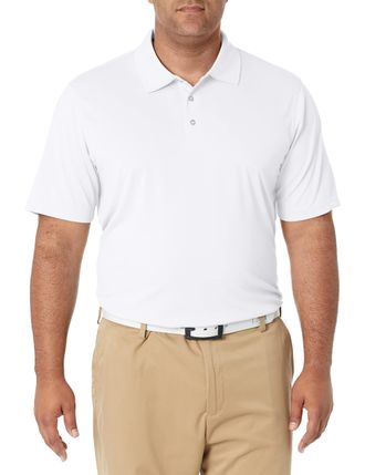 Amazon Essentials Herren Golf-Poloshirt, Feuchtigkeitsableitend Schnell Trocknend, Kurzarm, Weiß, XL