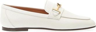 Tod's White Horsebit Leather Moccasin - Gr. 36,5 (EU) - in Wei&szlig;