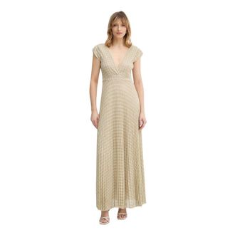 Forte_Forte Plissiertes Kleid aus Diamond Jersey - - Dresses - Damen - Gelb - S