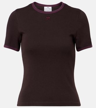Courr&egrave;ges Courr&egrave;ges T-Shirt aus Baumwoll-Jersey