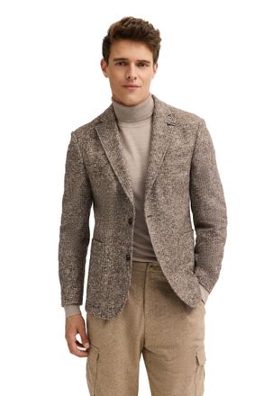 Bugatti Herren Reverskragen Sakko 898133-89260 Modern Fit, Jersey mit Stretch, Klein-Dessin, Wolle-Baumwolle-Mix