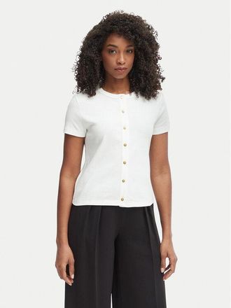 Tommy Hilfiger Bluse WW0WW48709 Creme Slim Fit