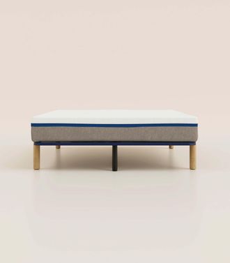 Tediber Ensemble matelas et sommier - 120x200 cm -Blanc - Fabriqué en France et en Belgique - Matelas avec sommier à lattes - Tediber