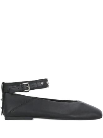 Ash ballerines à détails de clous - Noir