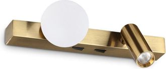 Ideal Lux Ping pong Lesewandleuchte Messing 3000K - Ideal Lux