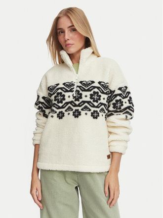 Roxy Fleecejacke ERJPF03178 Creme Relaxed Fit