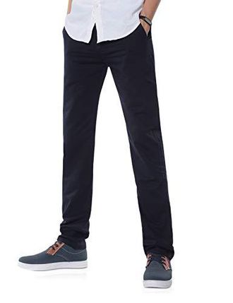 Demon&Hunter 900X S&eacute;rie Pantalon Chino Homme Coupe Classique &agrave; Jambe Droite DH9002(29)