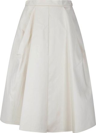 Msgm M. S.G. M. Jupe Midi - Beige