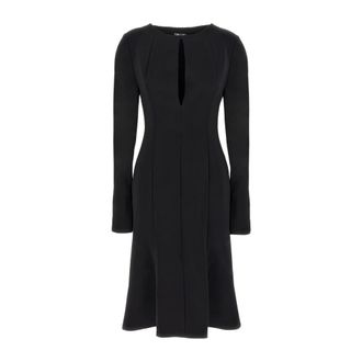 Tom Ford Midi-Kleid mit Cut-out - - Dresses - Damen - Schwarzk - XS