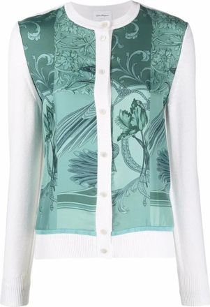 Ferragamo Femme, Pulls, Vert, Taille: 36 FR Cardigan