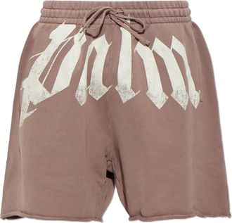 Palm Angels Baumwollshorts mit Vintage-Effekt - - Shorts - Herren - Rosa - M