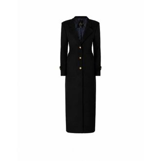 Pinko Pinko - Manteau Love Birds &agrave; boutonnage simple - Femme - Manteaux - Bleu - Taille: 38 FR