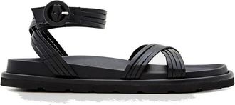 Gianvito Rossi Sandalen - Nappa Leather Sandals With Buckled Strap - Gr. 36,5 (EU) - in Schwarz - für Damen