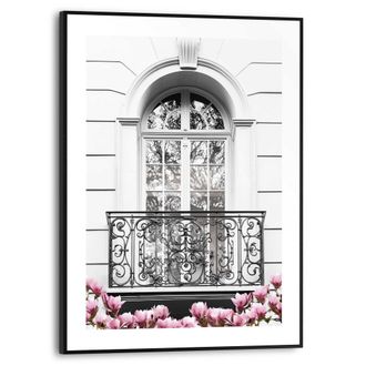 Reinders Gerahmtes Bild, Romantischer Balkon, Wohnzimmer, MDF, 40 x 30cm