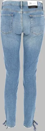 7 For All Mankind Cotton Denim Jeans - Blue